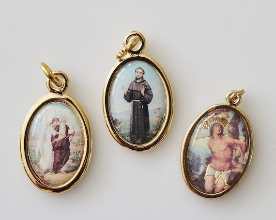 Lot of 3 New Old Stock Catholic Pictorial Religious Medals - Etsy