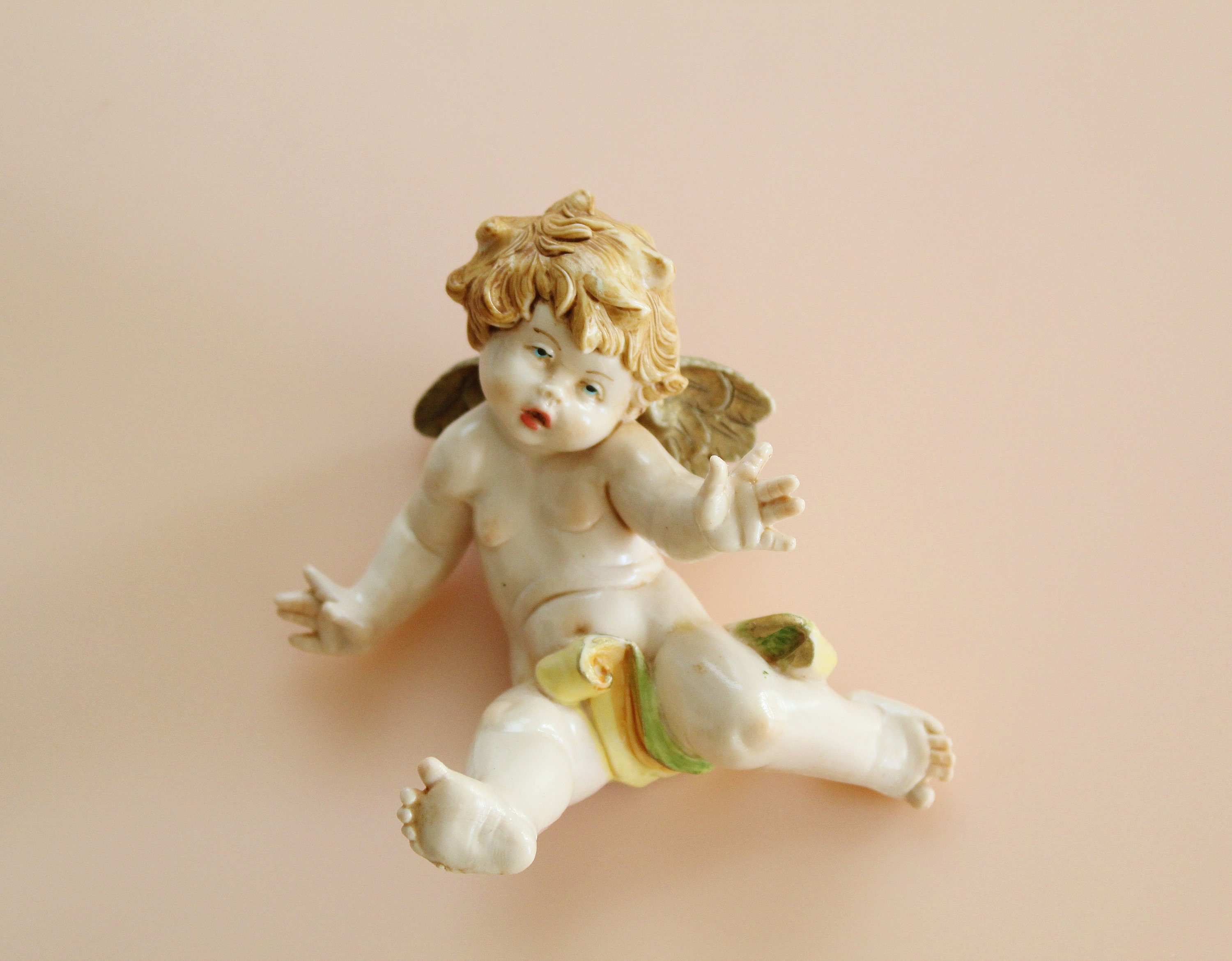 Vintage Fontanini Simonetti Tumbling Angel Ceramic Tone 578 - Etsy