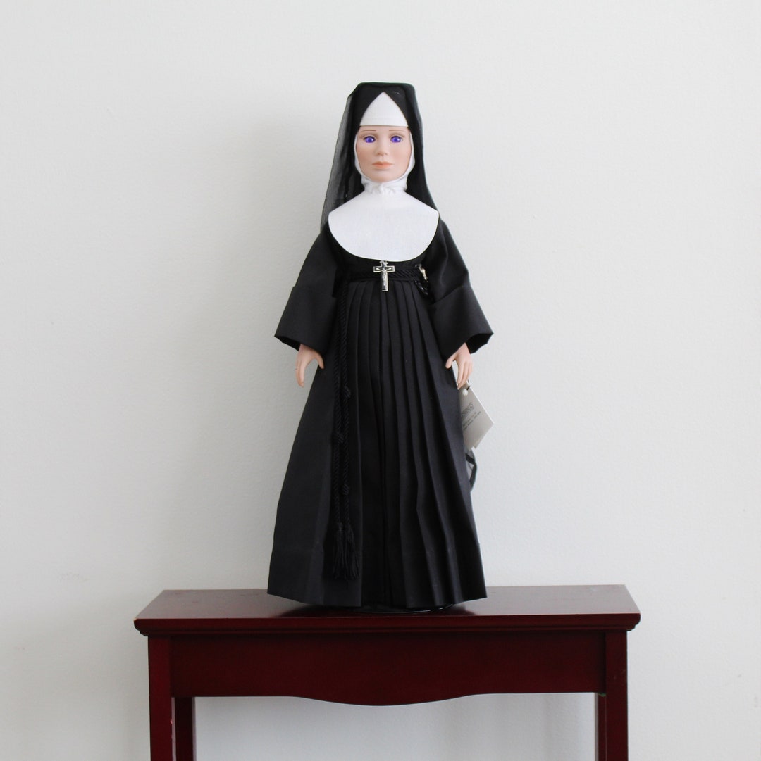 19" Blessings Nun Doll With Stand | Sisters of St. Joseph | Purple ...