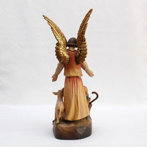 Excellent 12" ANRI Bachlechner Guardian Angel Watching Over a Sleeping ...