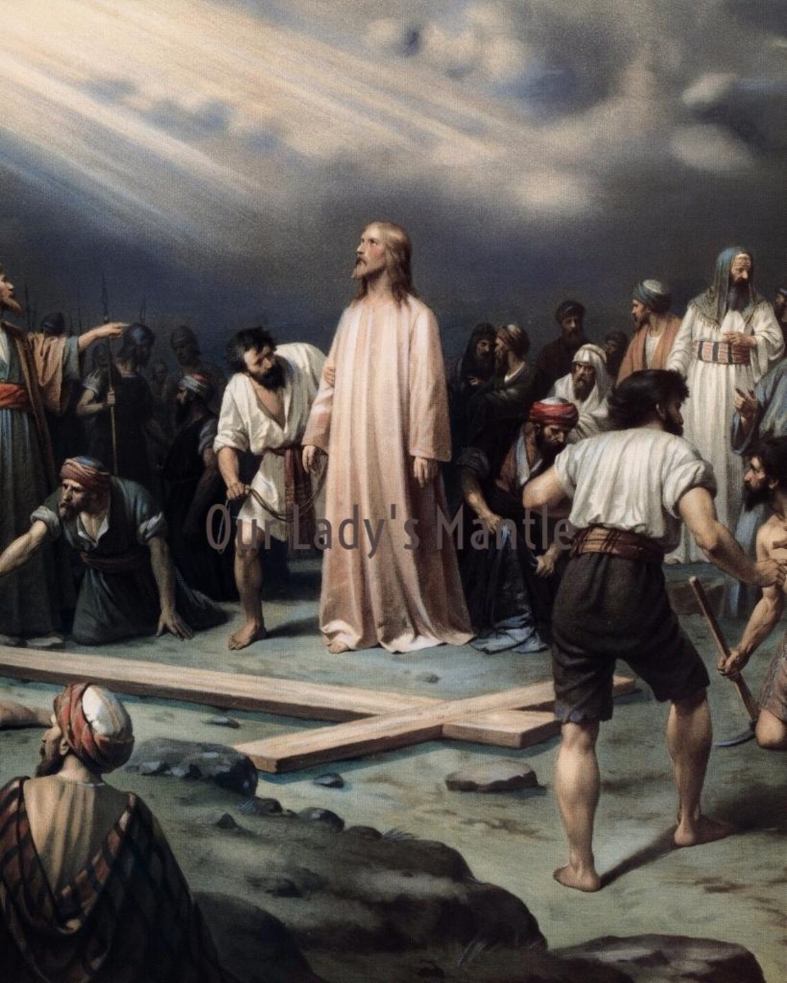 CALVARY Jesus' Crucifixion 8x10 Religious Picture Print | Etsy