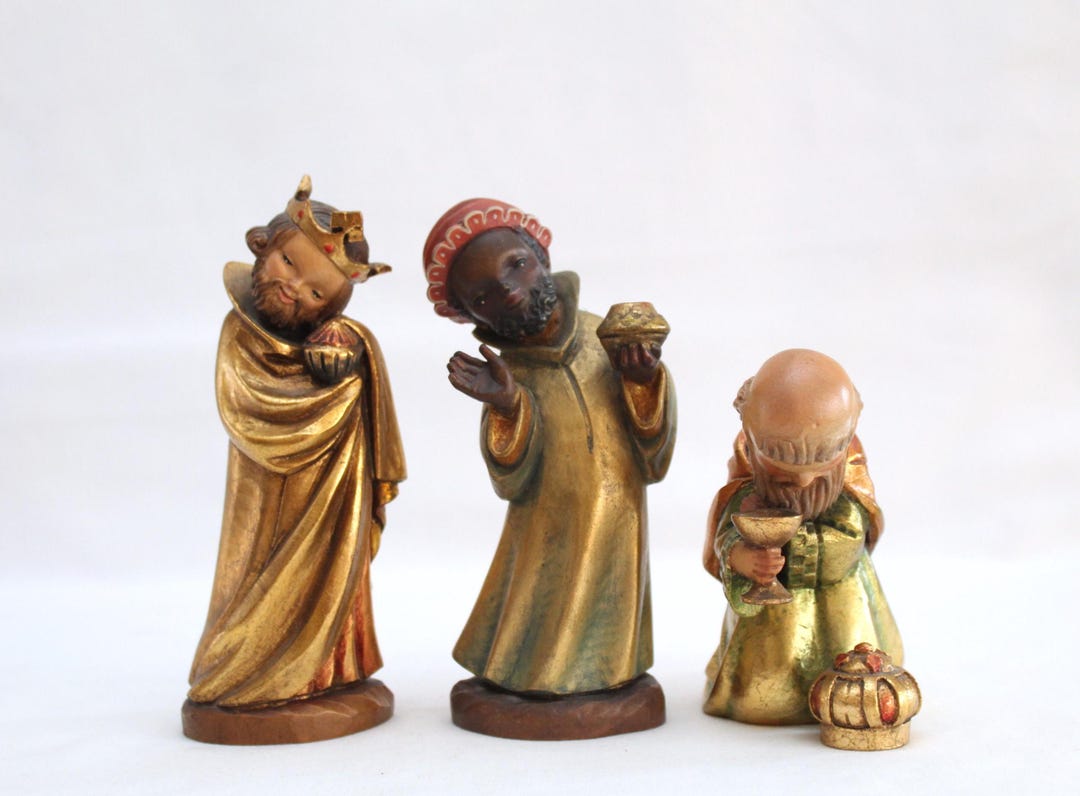 ANRI Juan Ferrandiz Excellent 6" Scale Hand Carved Hand Painted Three ...