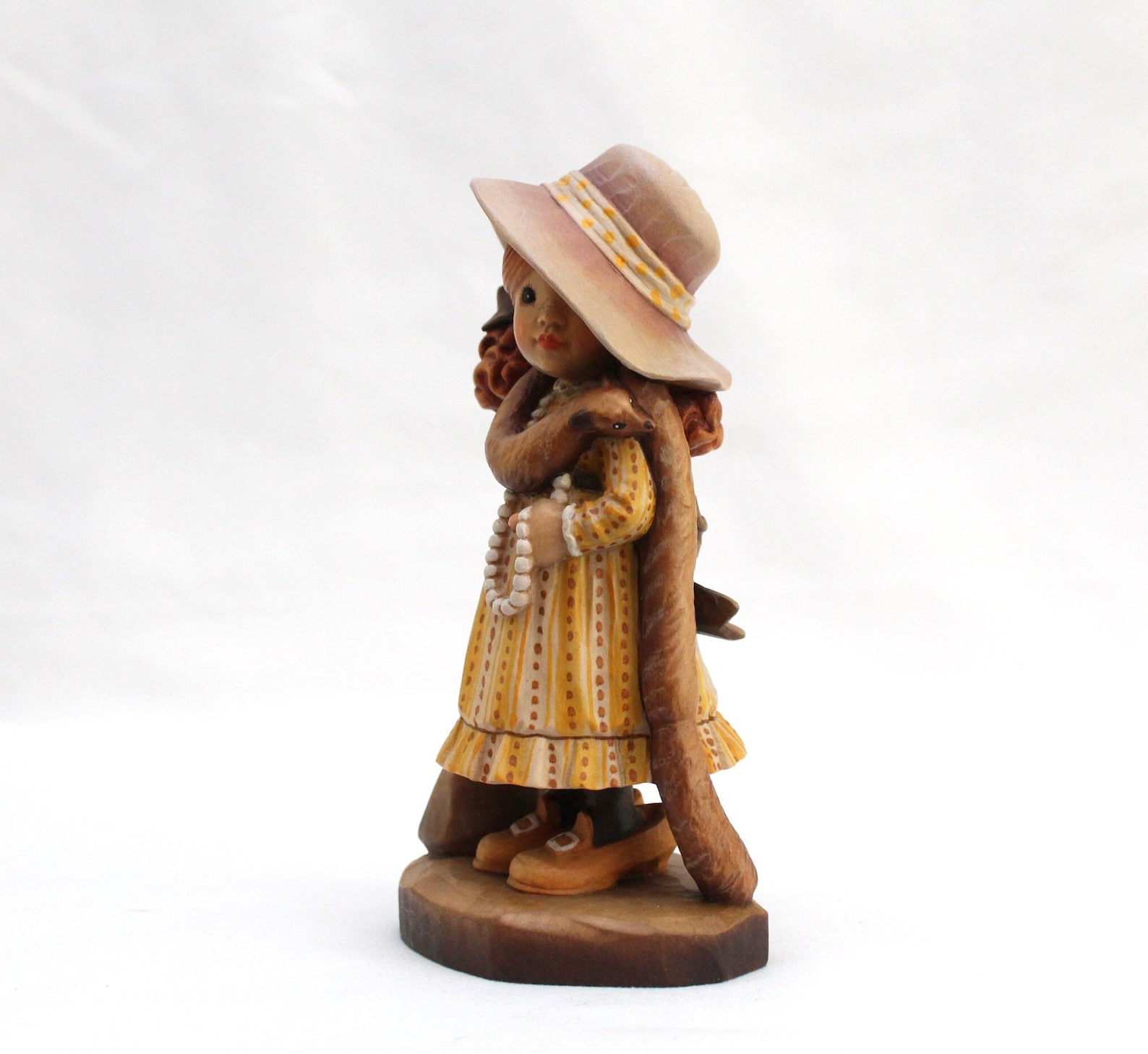 Excellent 6" Scale ANRI Sarah Kay Wood Carving 'dress Up' | Hand Carved ...