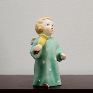 Nice 4-1/4 Goebel Nativity Musician Angel With Hand Bell Porcelain ...