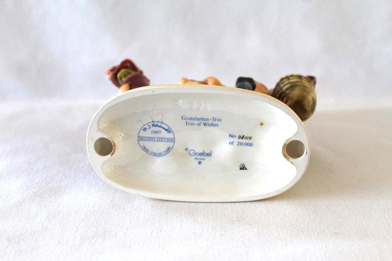 Near Mint 4-1/2" Hummel Goebel 'trio of Wishes' Porcelain Figurine (HUM ...