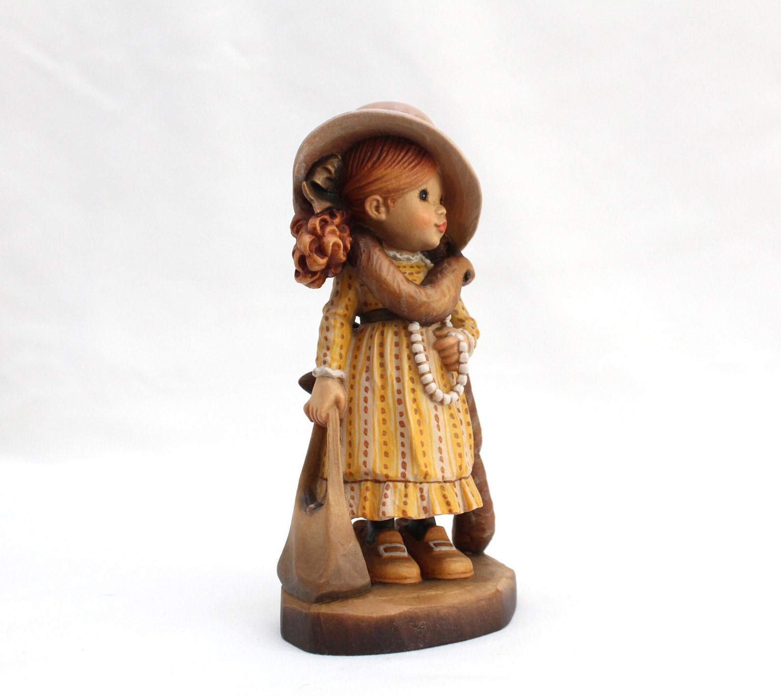 Excellent 6" Scale ANRI Sarah Kay Wood Carving 'dress Up' | Hand Carved ...