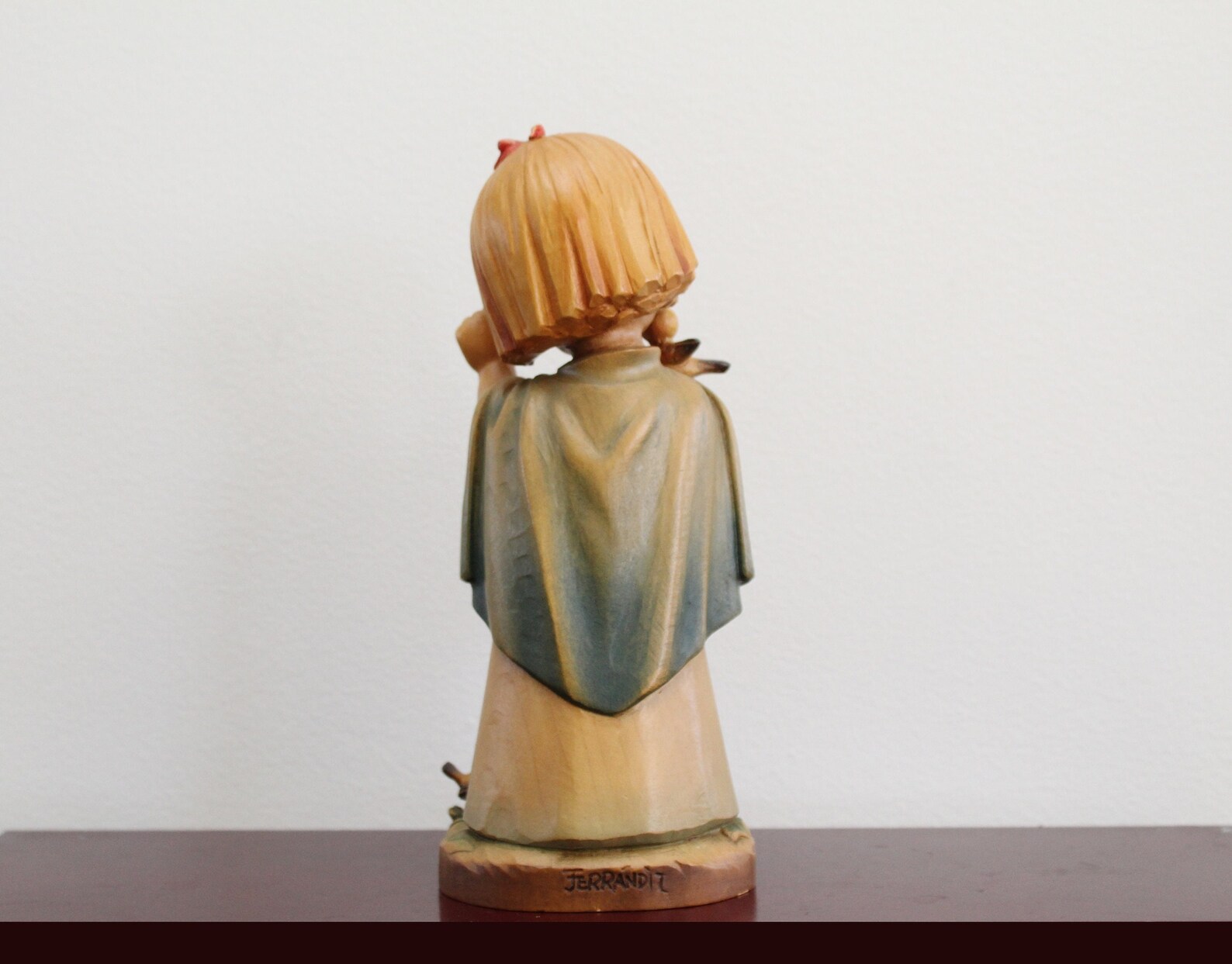 Very Nice 10" ANRI Juan Ferrandiz Hand Carved Wood 'talking to the ...