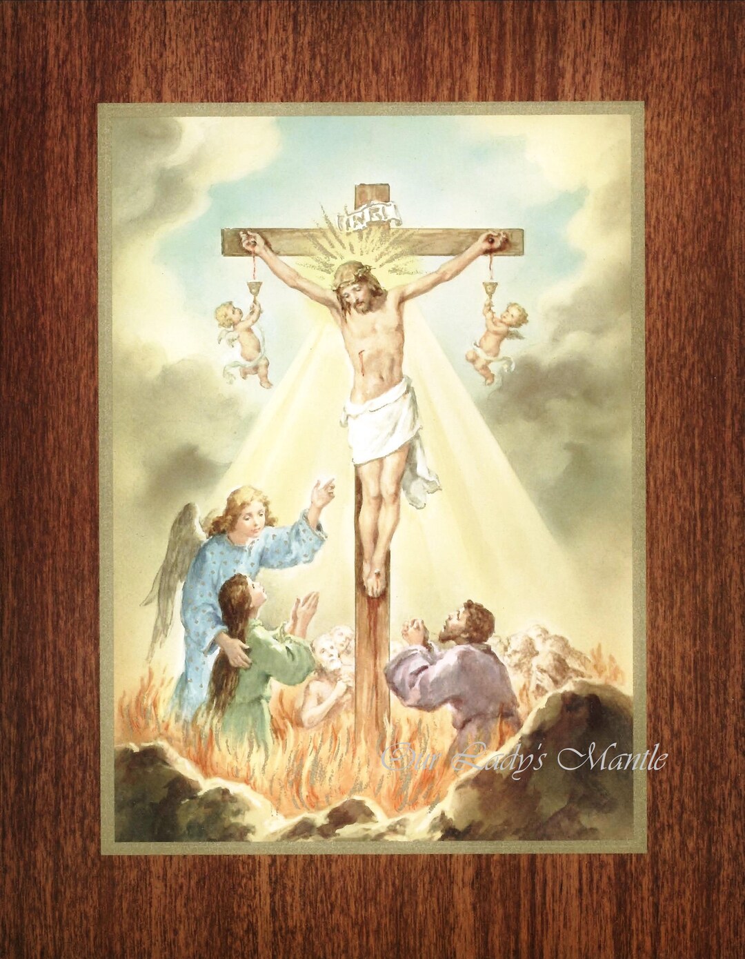 Most Precious Blood of Jesus and the Holy Souls in Purgatory- 7"x9 ...