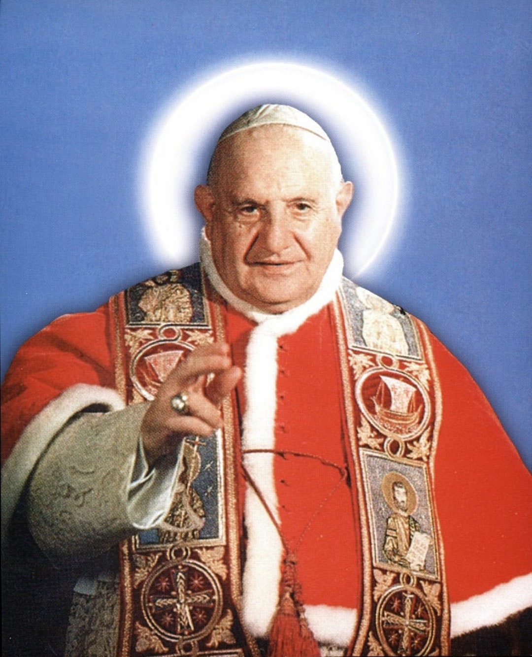 8x19 Catholic Pope Saint John XXIII Picture Print Art From Italy - Etsy