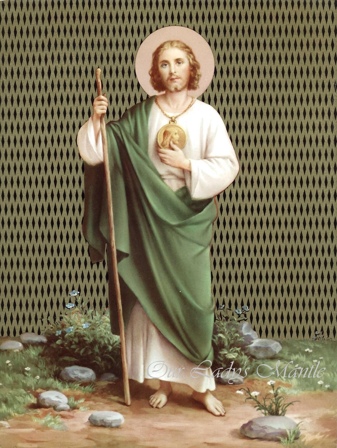 St. Jude Thaddeus 6x8 Catholic Religious Art Print Picture ~ Printed in ...