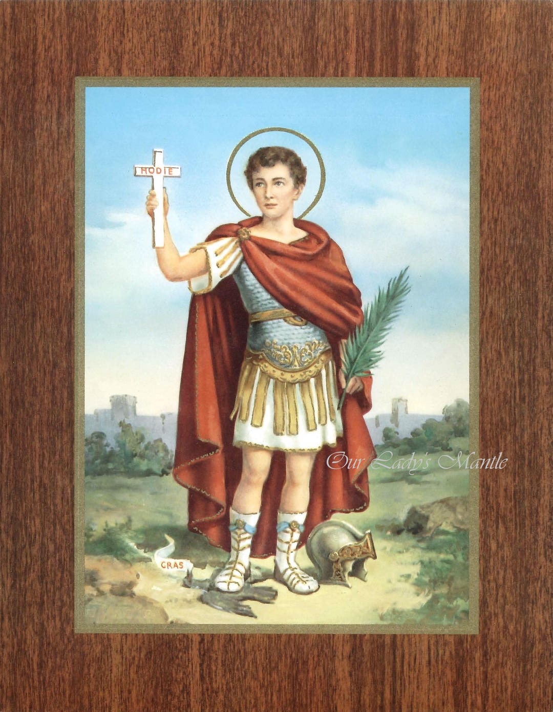 Saint Expeditus, Patron of Speedy Cases - 7" X 9" Unframed Vintage ...