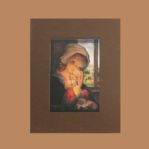 Juan Ferrandiz' 14" Matted Fine Print Picture Lithograph 'pastoral ...