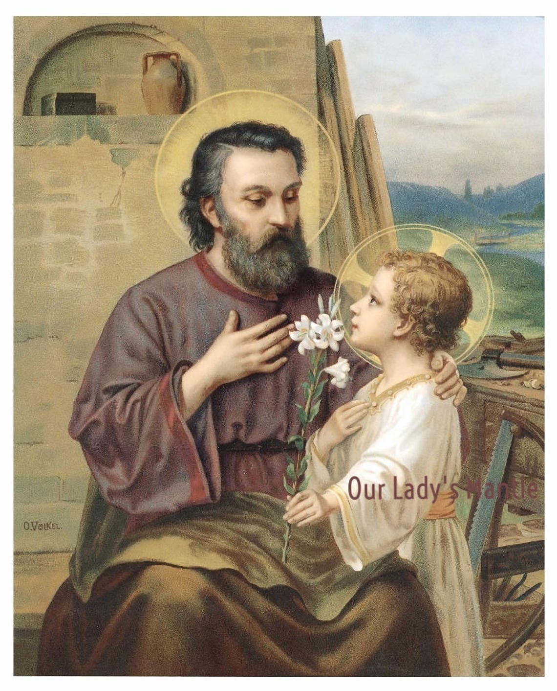 SAINT JOSEPH 8x10 Catholic Religious Art Print Picture From - Etsy