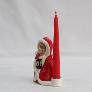 Near Mint 3-1/2 Robson Goebel Red Christmas Angel With Lantern Candle ...