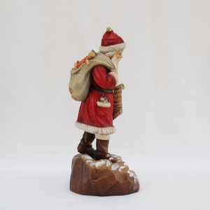 Excellent 10" Anri B. Shackman Hand Carved Wood 'santa Claus With List ...