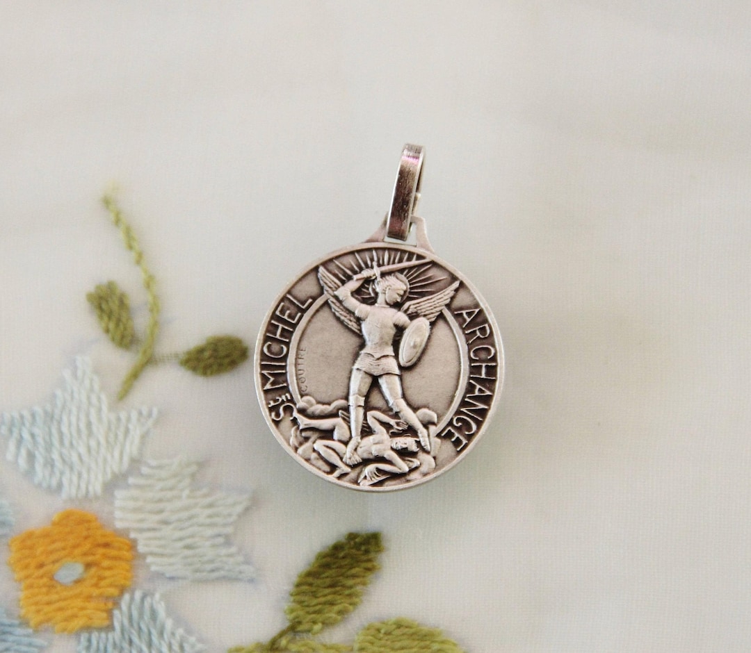 1" Saint Michael the Archangel Medal | Sgd. Coutre | New Old Stock ...
