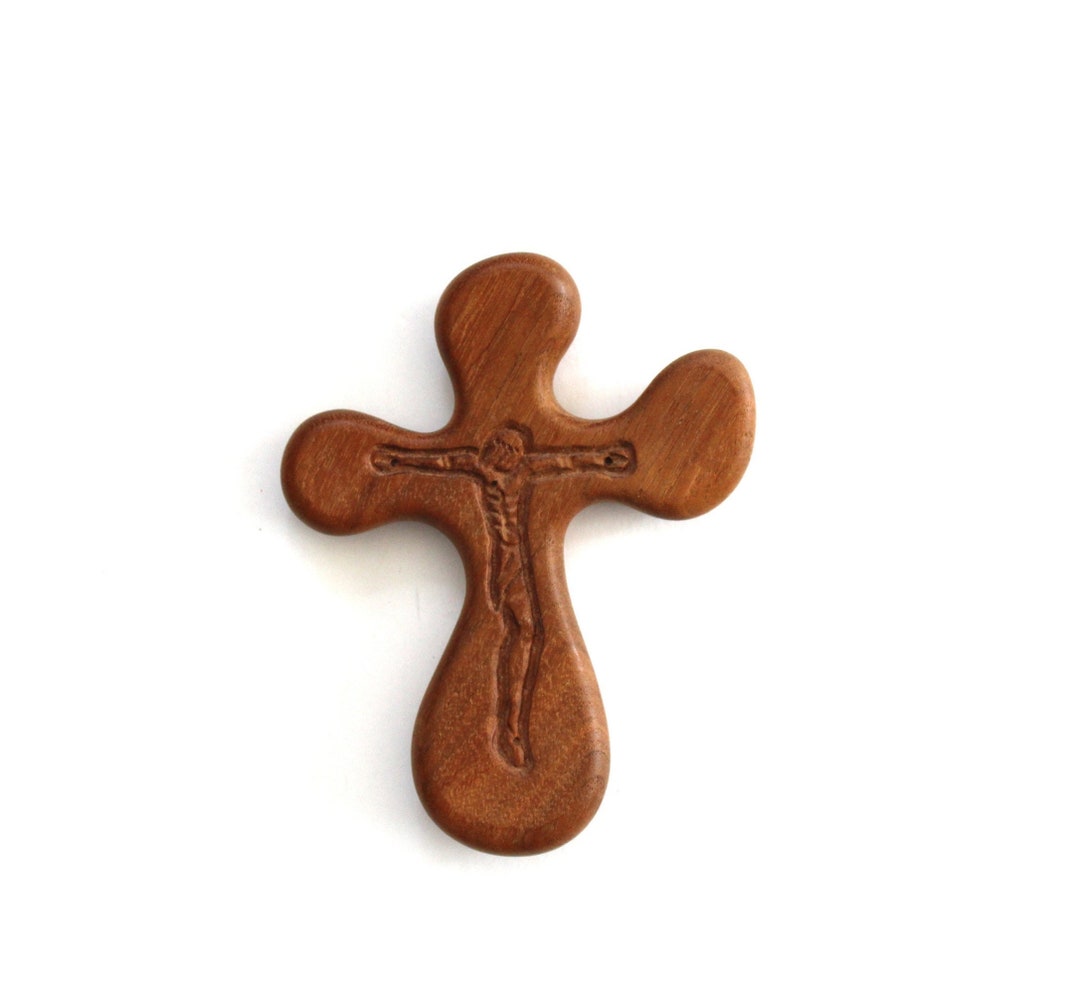 5 Hand-held Carved Crucifix Palmcross Hand-crafted in the USA From ...