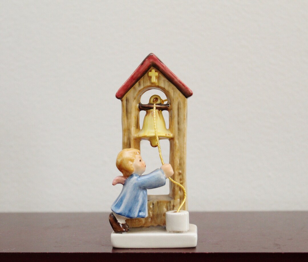 Pleasing 4-1/4" Spotl Goebel 'church Bell Ringer' Angel Ringing Bell ...