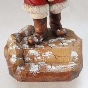 Excellent 10" Anri B. Shackman Hand Carved Wood 'santa Claus With List ...