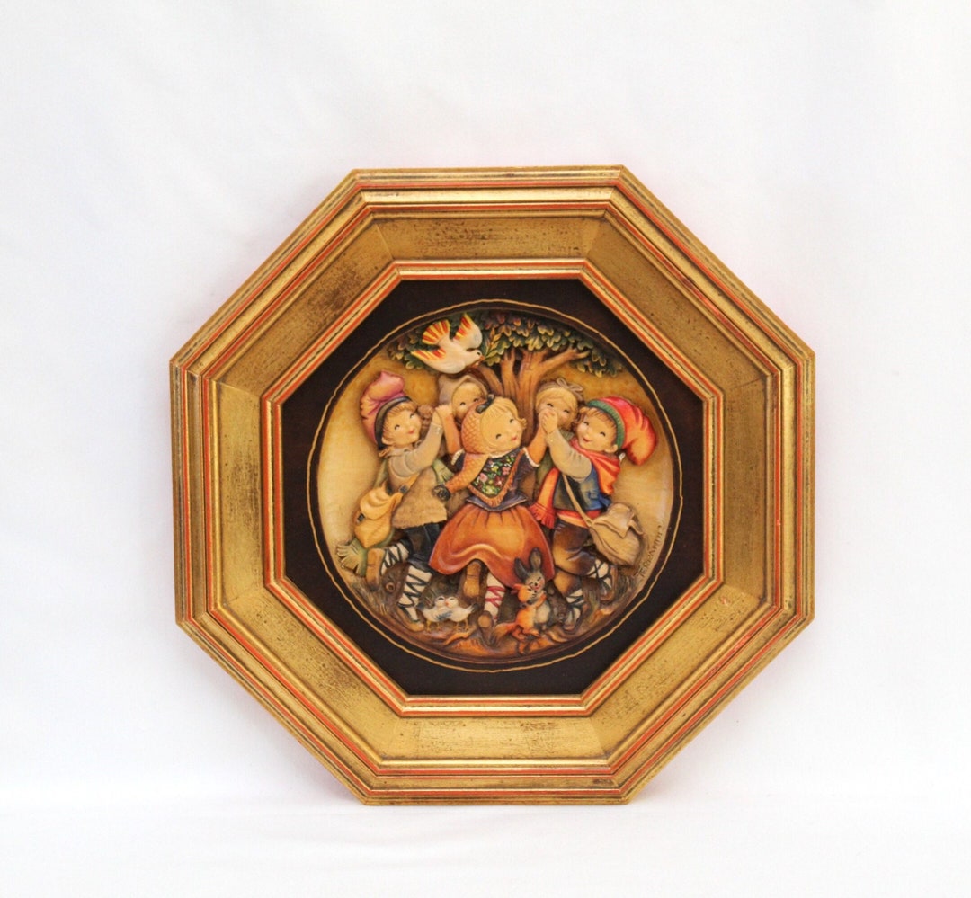 Excellent ANRI Juan Ferrandiz Hand Carved 'spring Dance' Wall-mount ...