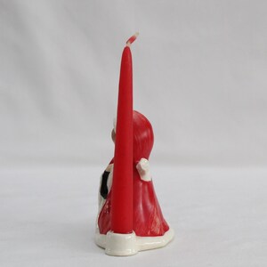 Near Mint 3-1/2 Robson Goebel Red Christmas Angel With Lantern Candle ...