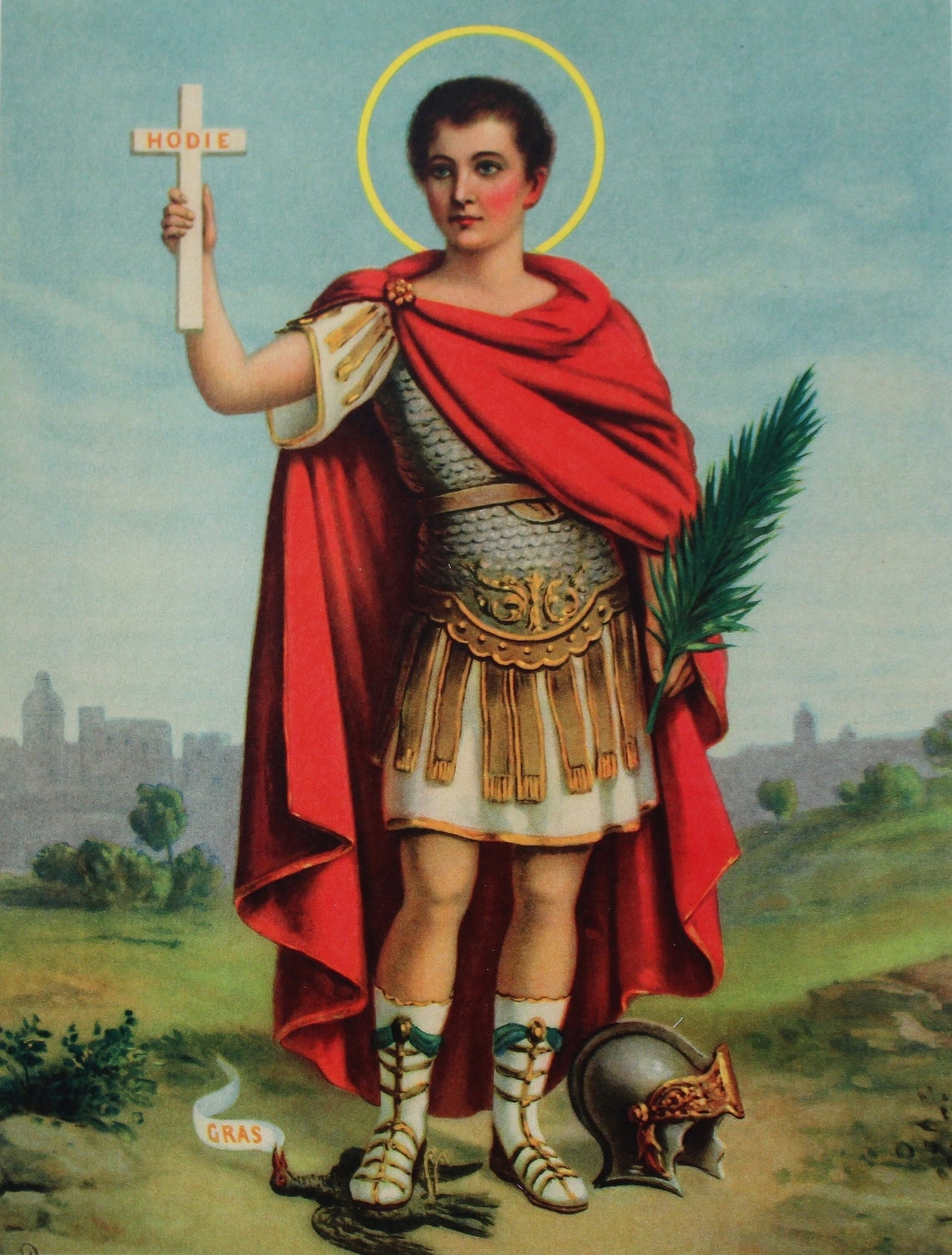 7-1/4 X 9-3/4 Saint Expeditus Catholic Print Art Picture - Etsy