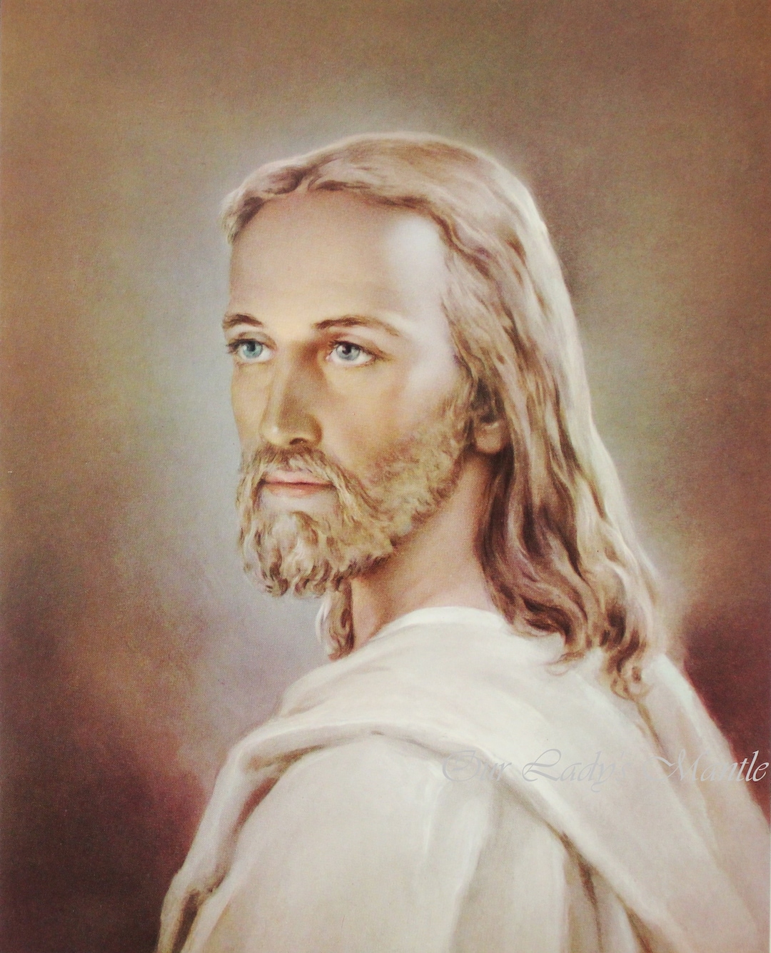 Head of Christ 8x10 Religious Art Print Picture - Printed in Italy - Etsy