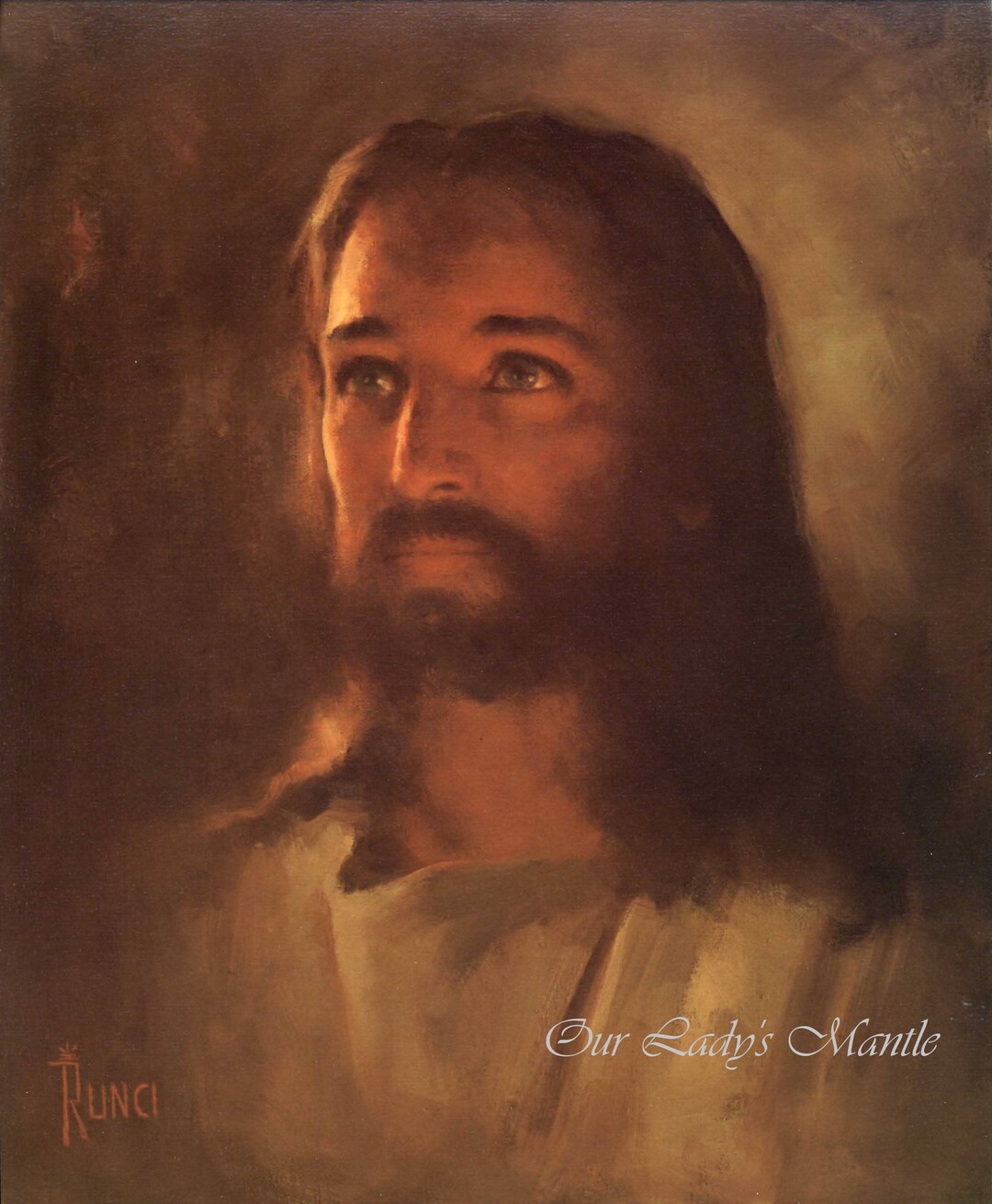JESUS by Edward Runci ~ 8x10 Religious Picture Print - Etsy