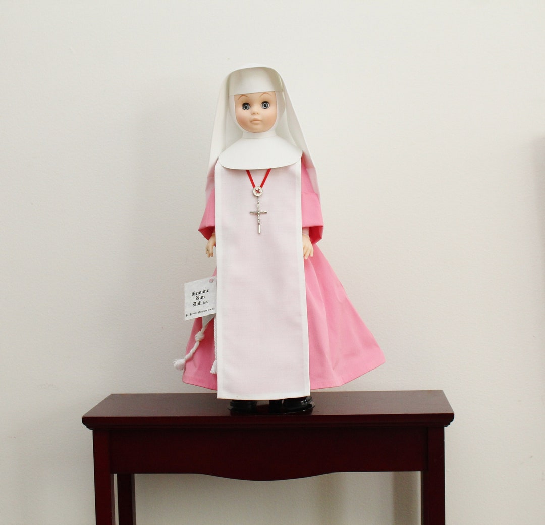 Mint 18 Genuine Nun Doll With Stand Sister Servants of the Holy Ghost ...