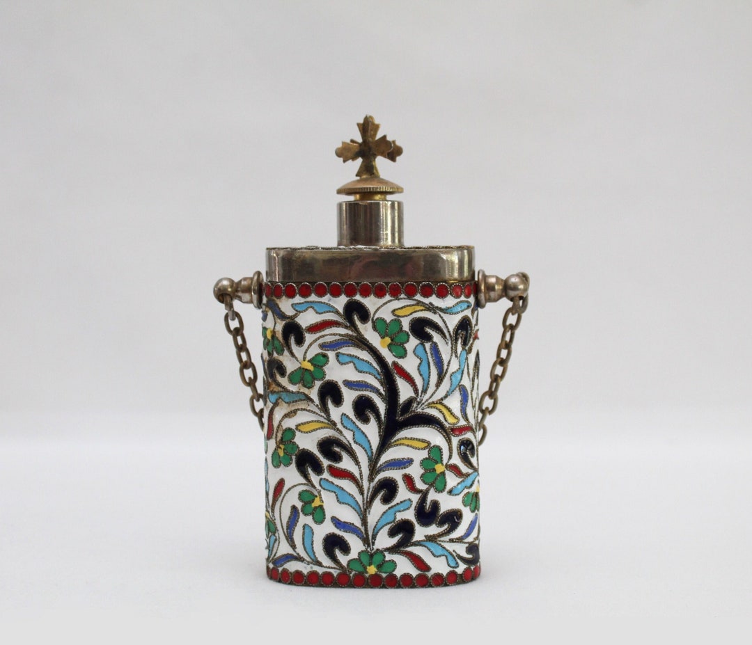 5-1/2" Orthodox Holy Myron Anointing Oil Bottle Vessel Flask | Hand ...