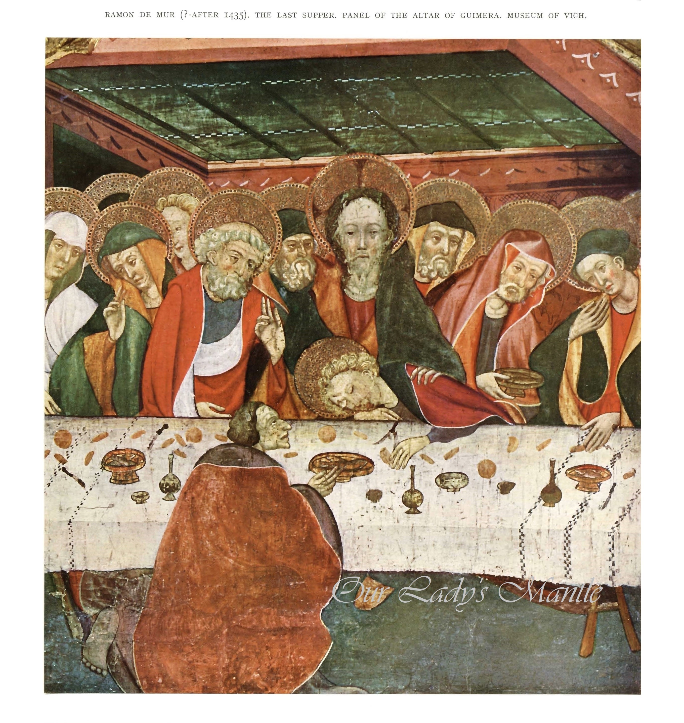 1952 the Last Supper (altarpiece From Guimerà) by Ramon De Mur Tipped ...