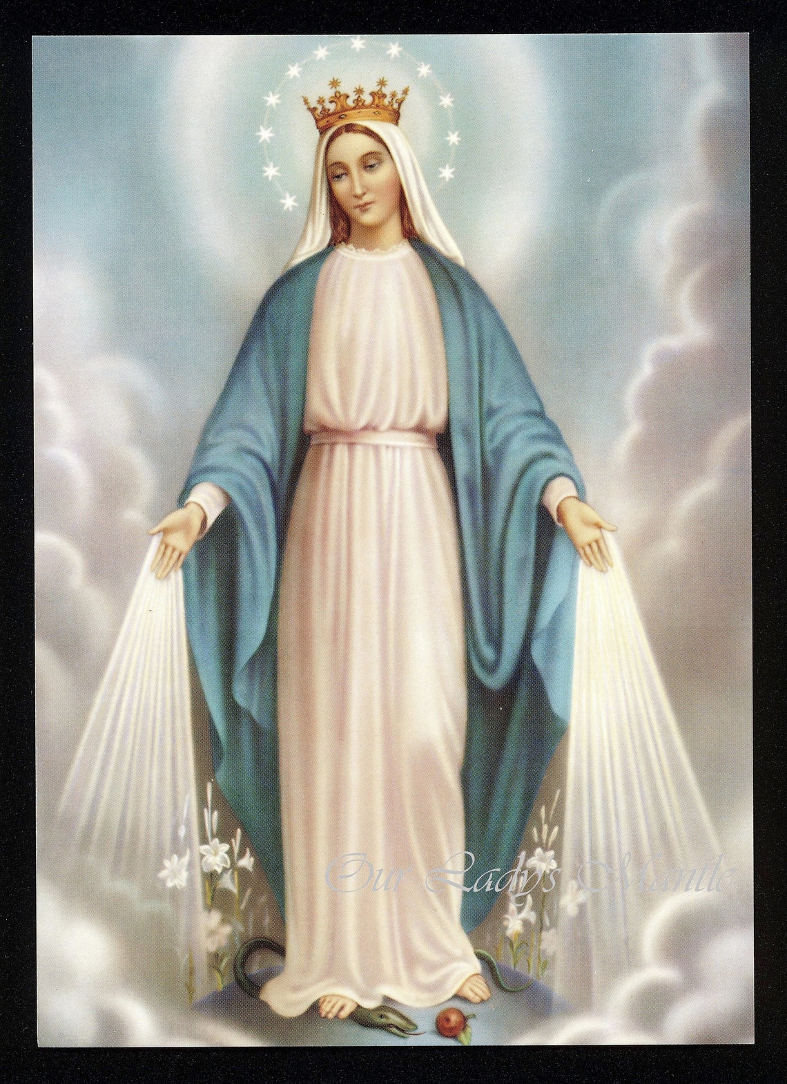 Our Lady of Grace Large Catholic Holy Card Postcard Picture - Etsy