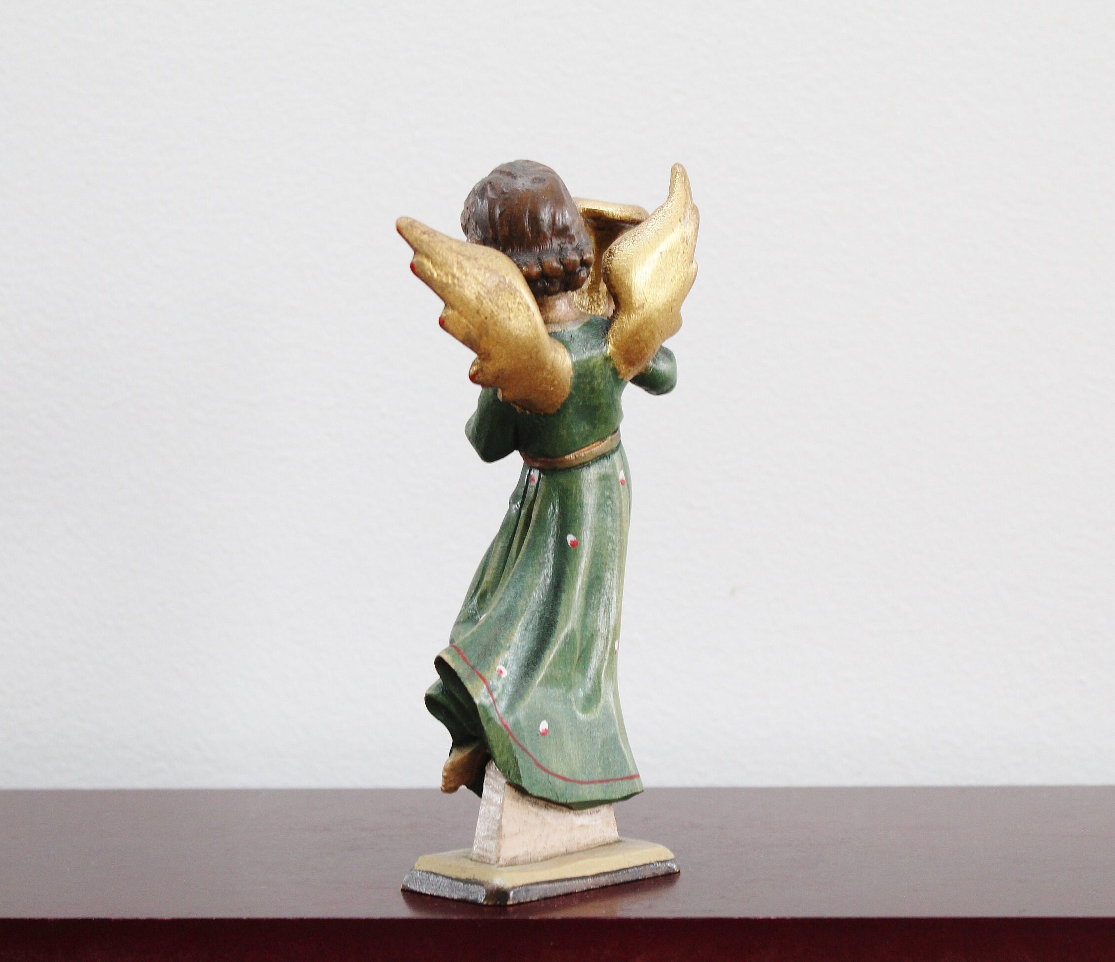 Vintage 6-1/2 Hand Carved Wood Nativity Angel Figure - Etsy