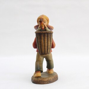 ANRI Juan Ferrandiz 6" Scale Hand Carved Wood 'the Hiker' Figurine ...