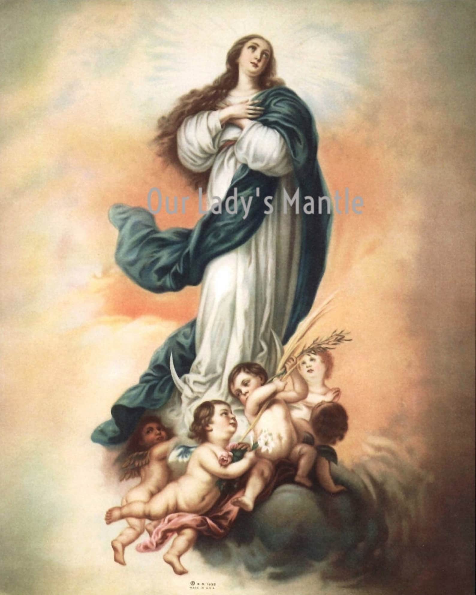 Immaculata IMMACULATE CONCEPTION 8x10 Print Picture Art From Italy - Etsy