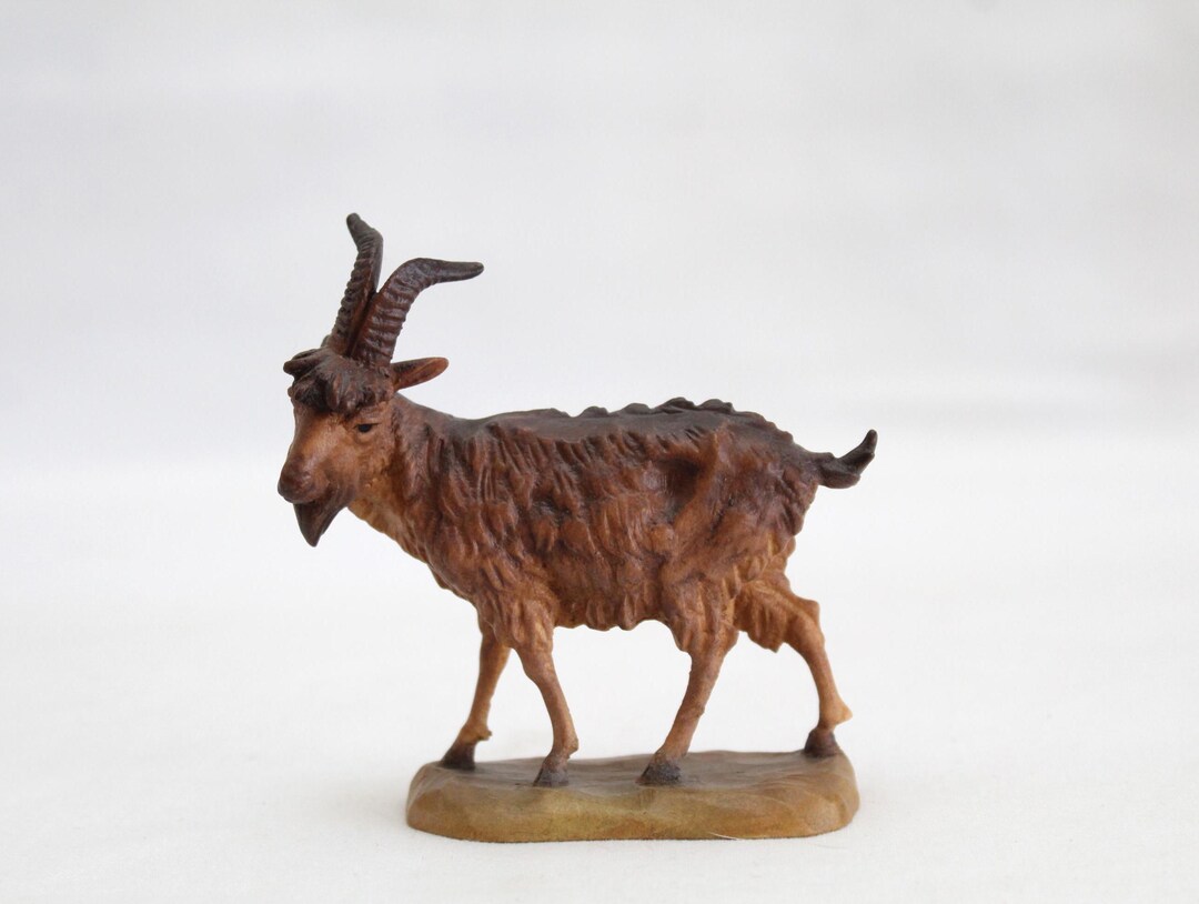 Excellent 6 Scale ANRI Hand Carved Wooden Female Mountain Goat Stable ...