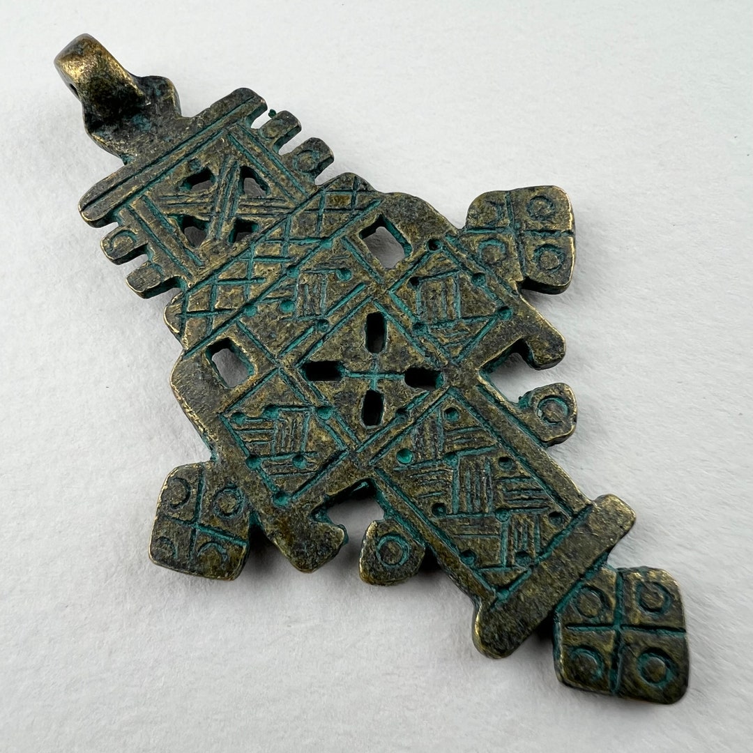 Coptic Vertigris Cast Ethiopian Brass Cross. PEN-293 - Etsy