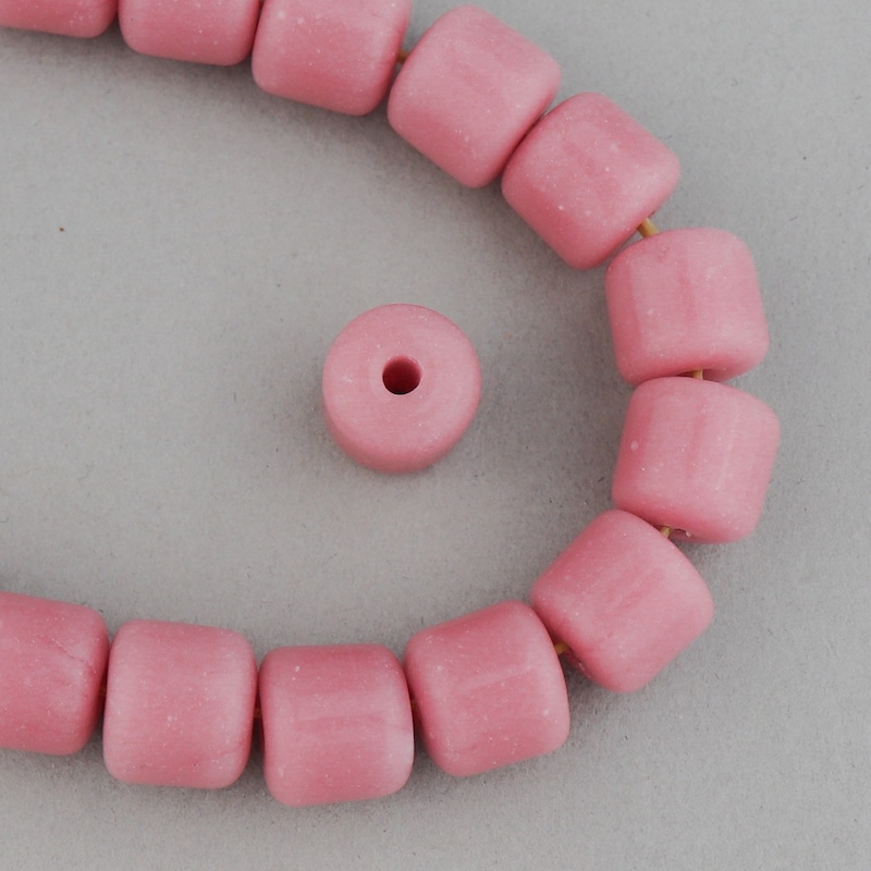 Vintage Czech Pink Beads - Etsy