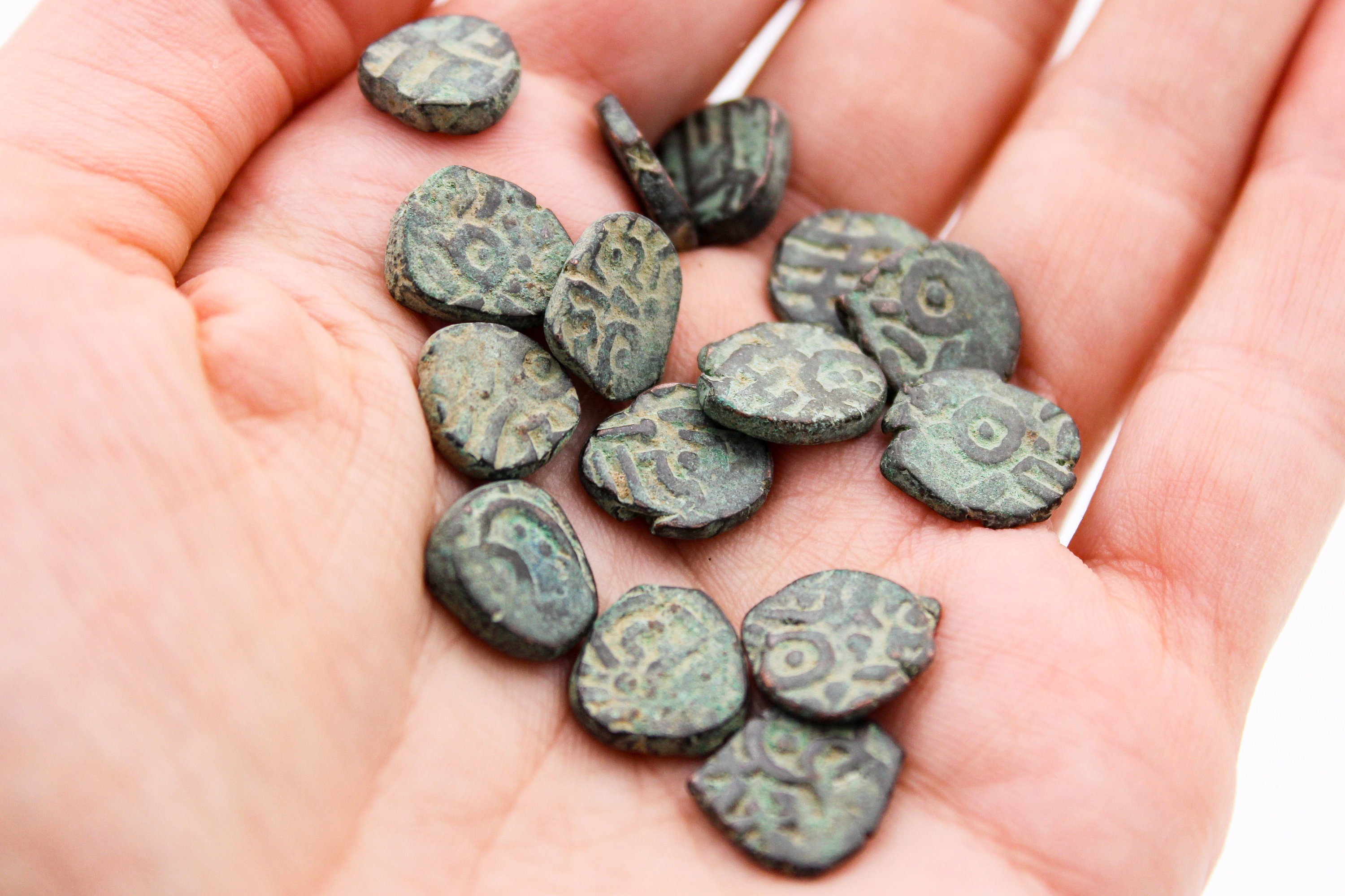 Ancient Copper Coin. Old Copper Token From India. TB-2195 - Etsy