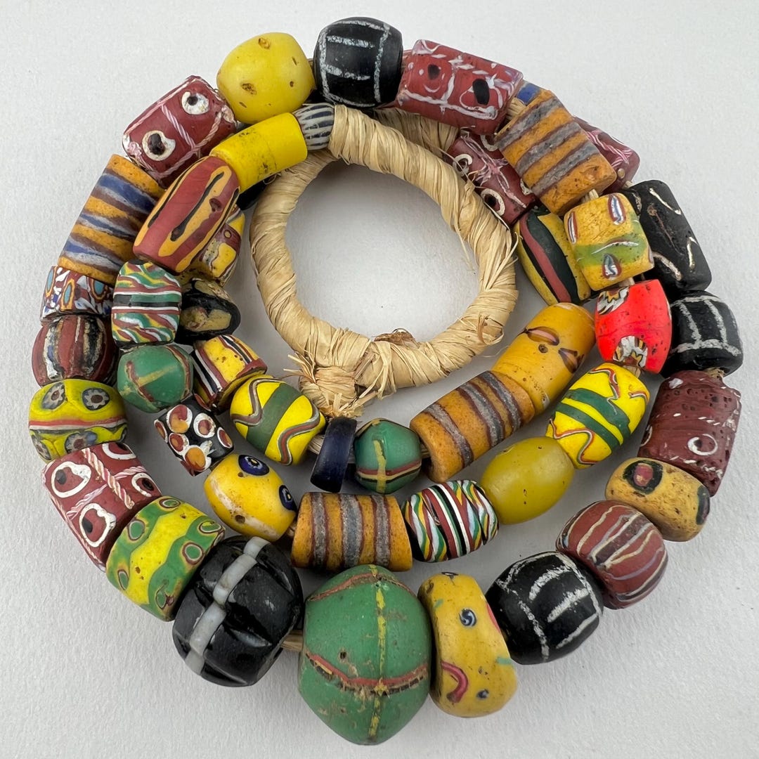 Venetian Mixed Trade Beads. African Trade Beads. TB-4521 - Etsy