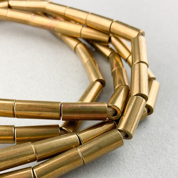 Brass Tube Beads - Etsy