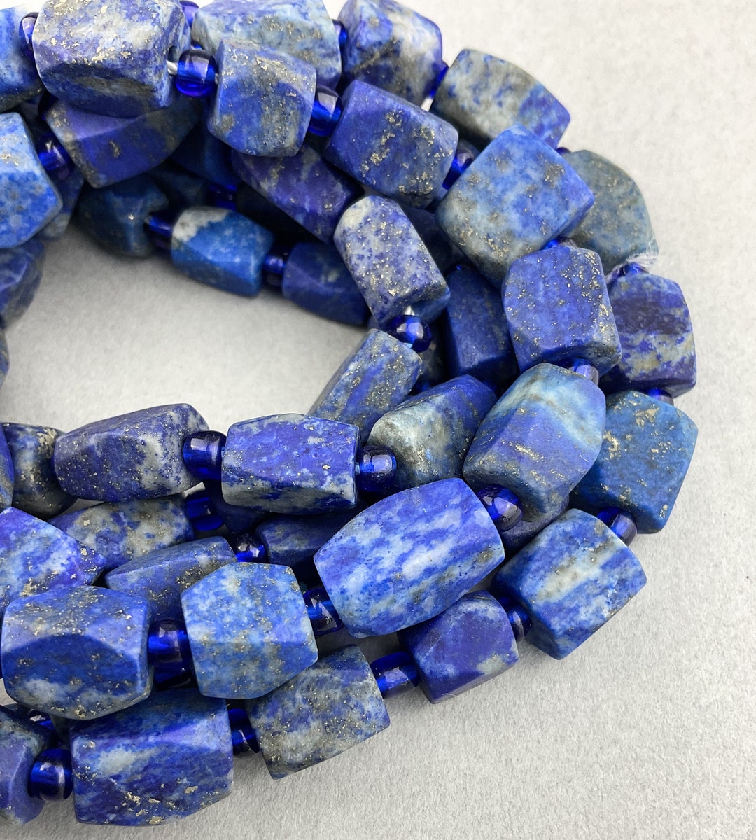 Natural Lapis Beads. Graduated Rectangle Lapis Lazuli Beads GM-507 - Etsy