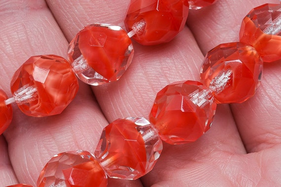 Jewelry & Beauty 12 Beads per Strand. Czech 12x15mm Faceted Crystal ...