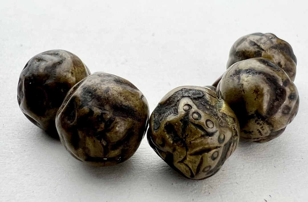5 Antique Qing Dynasty Brass Robe Button Well Matched Mandarin Chinese ...