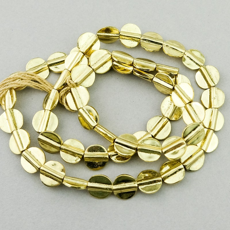 Flat Round Beads - Etsy