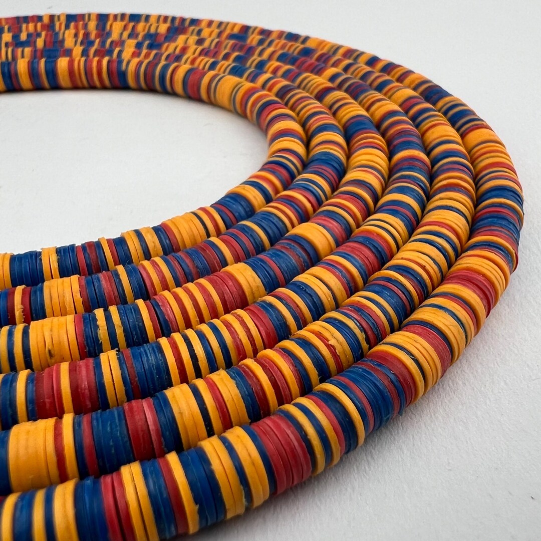 Real African Vinyl Waist Beads. 6mm Vinyl Phono Record Spacer Beads ...