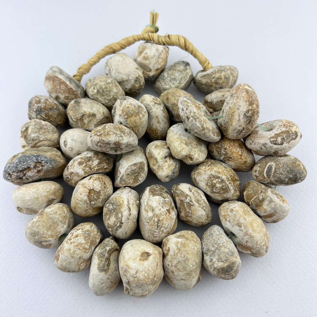 Vintage Fossil Sand Dollar Beads. African Stone Beads. TB-4805 - Etsy