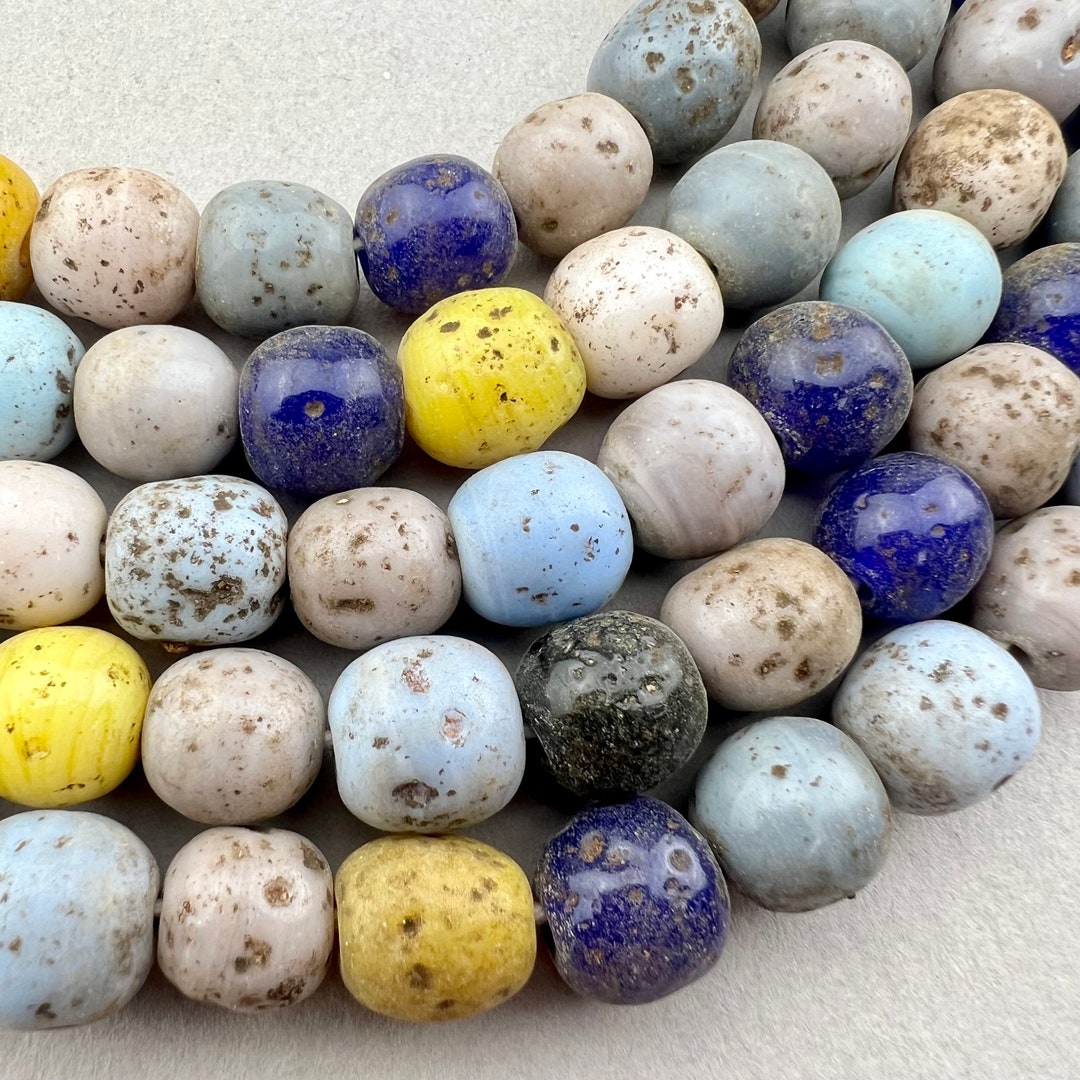 Rustic Matte Mixed Colors Handmade Java Beads. Organic 8-10mm Rustic ...