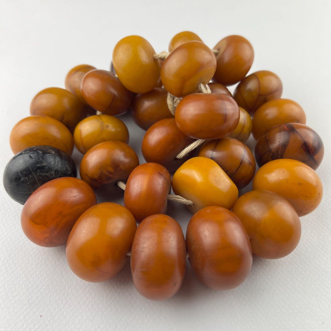 Antique African Copal Trade Beads. TB-4611 - Etsy