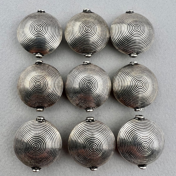 Thai Silver Disc Beads - Etsy